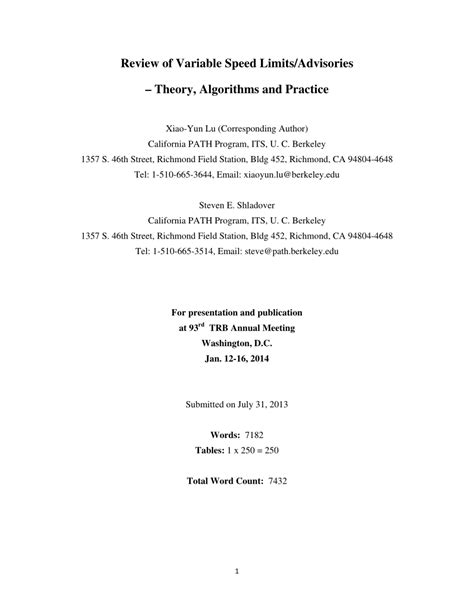 pdf review of variable speed limits advisories theory algorithms