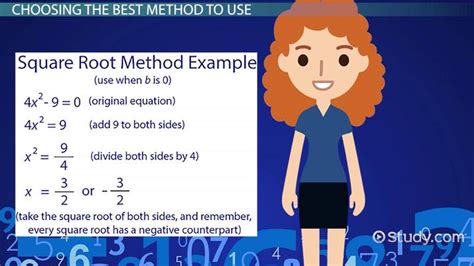 Methods To Solve Quadratic Equations Types And Examples Lesson