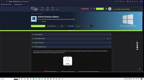 Pooja Barui On Linkedin 🎉completed Active Directory Basics At Tryhackme Excited To Share That…