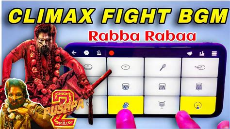 pushpa 2 climax fight bgm on walk band rappa rappa bgm pushpa 2