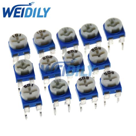 10PCS RM065 RM 065 100 200 500 1K 2K 5K 10K 20K 50K 100K 200K 500K 1M Ohm Trimpot Trimmer