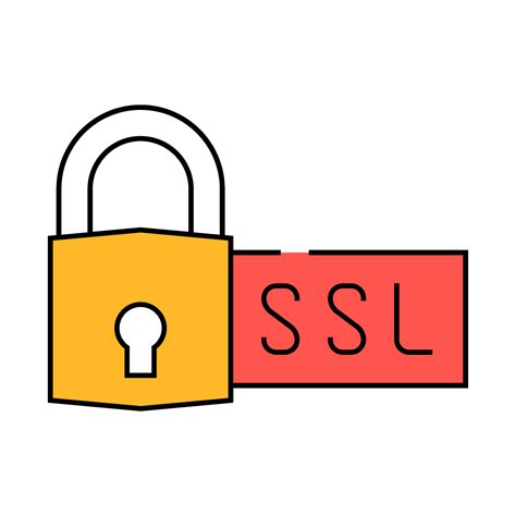 Ssl Secure Sockets Layer Seo Icon Color Illustration 49829373 Vector