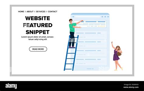 Seo Website Featured Snippet Vector Stock Vector Image And Art Alamy