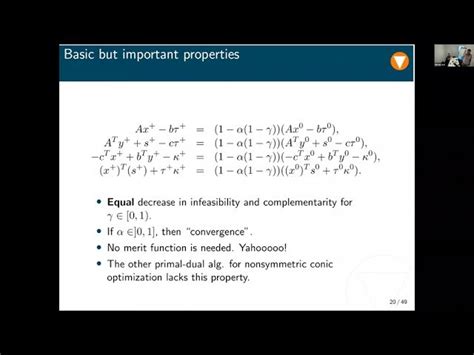 free video a primal dual interior point algorithm for nonsymmetric