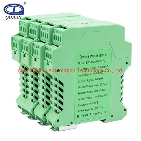 Rtd Signal PT100 Cu50 Input Converter Signal Isolator Temperature Sensor 0 10V Output Rtd