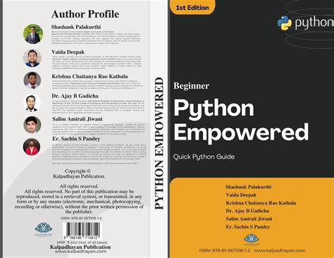 Python Empowered Quick Python Guide 1st Edition Beginner Design As