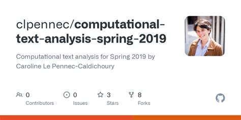Github Clpenneccomputational Text Analysis Spring 2019 Computational Text Analysis For