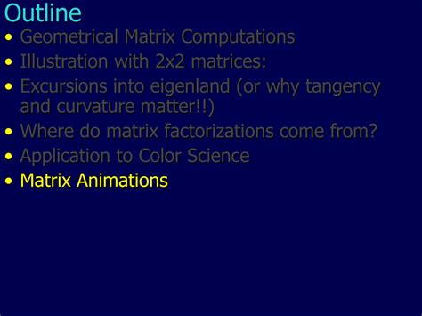 Ppt Applied Geometrical Matrix Computations Powerpoint Presentation