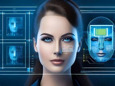 premium ai image implementation of computer vision facial recognition