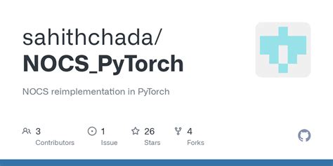 Github Sahithchadanocspytorch Nocs Reimplementation In Pytorch