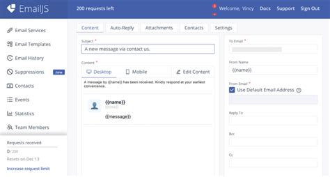 Send Email From React Using Emailjs No Backend Required Phppot