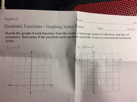 Solved Sketch The Graph Of Each Function Find The Vertex Chegg