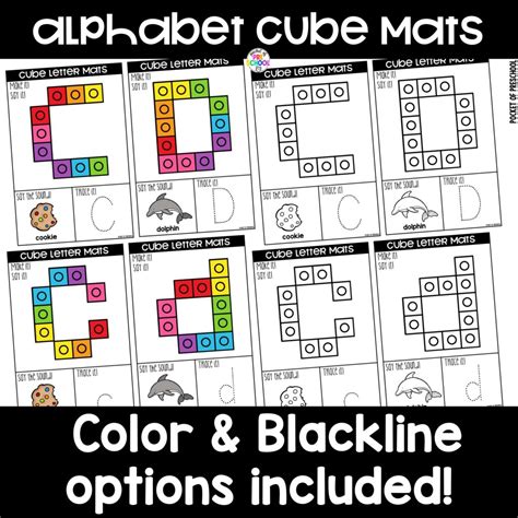 Connecting Cube Alphabet Letter Mats Fine Motor Fun Pocket Of Preschool
