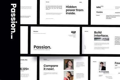 Passion Minimal Clean Business Google Slide Etsy