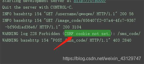 django项目学习之csrf cookie not set 报错 csdn博客
