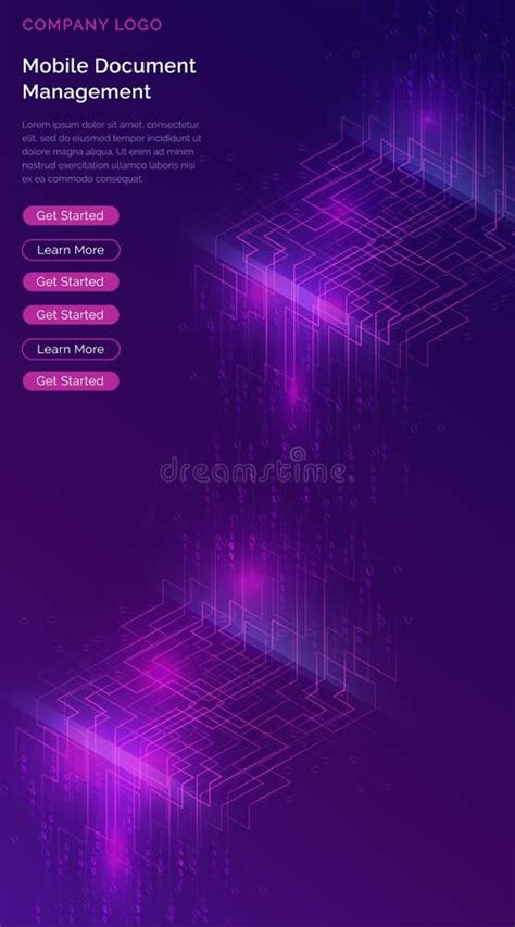 Big Data Waterfall Streams Of Digital Binary Code Stock Vector