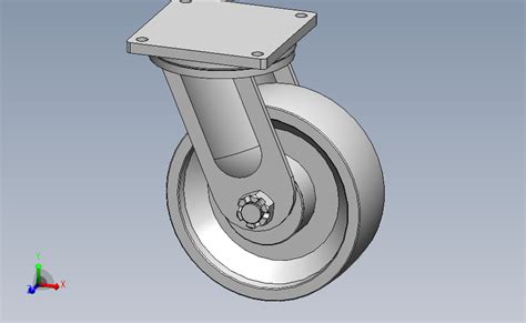 脚轮partserver50500379 Solidworks 2011 模型图纸下载 懒石网