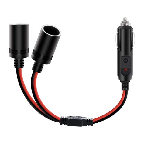Nilight Car Cigarette Lighter Splitter Plug Socket 2 Way Splitter