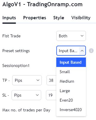 New Automation Settings TradingOnramp