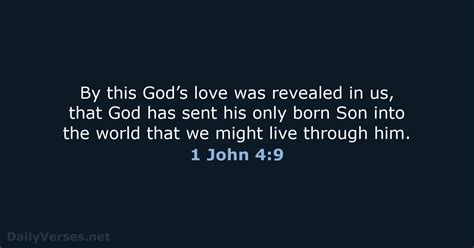 1 John 4:9 - Bible verse (WEB) - DailyVerses.net