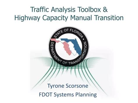 Ppt Traffic Analysis Toolbox And Highway Capacity Manual Transition