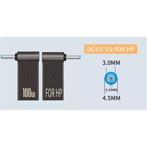 Pd Type C Female To Dc Male Jack Plug Converter For Hp V X Mm Picclick Uk