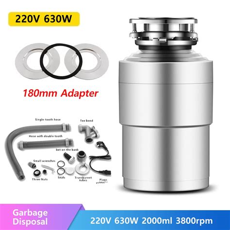 음식물 쓰레기 처리기 새로운 업그레이드 630w 모터 고속 분쇄기 주방용 쓰레기 처리기 잔류물 처리기 220v Aliexpress