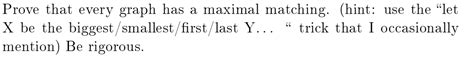 Solved 46 Prove That Every Graph Has A Maximal Matching
