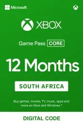 Buy Xbox Game Pass Core Months South Africa Xbox Live Digital Key
