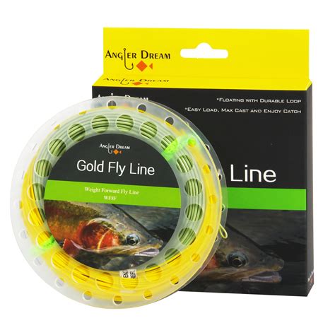90FT WF 2 3 4 5 6 7 8 9F Gold Fly Line Weight Forw Vicedeal