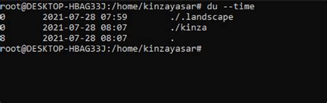 how to show disk usage in linux with the du command