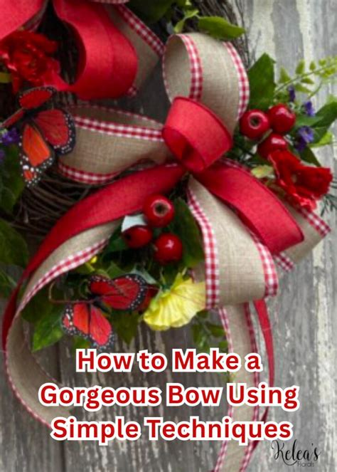 DIY Summer Bow Tutorial Kelea S Florals