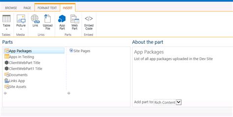 Web Parts Web App Not Showing Up In Sharepoint 2013 Stack Overflow
