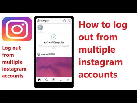 How To Log Out From Multiple Instagram Accounts YouTube