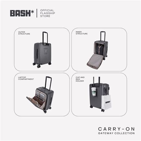 BASH Gateway Luggage Collection In Slate Shopee Philippines