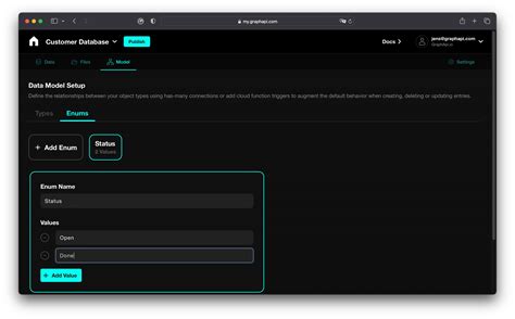 Data Model Setup Graphapi Documentation