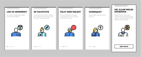 Medical Speciality Onboarding Icons Set Vector 9767022 Vector Art At Vecteezy