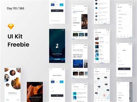 Mail App UI Kit Free Sketch Resource Sketch Elements