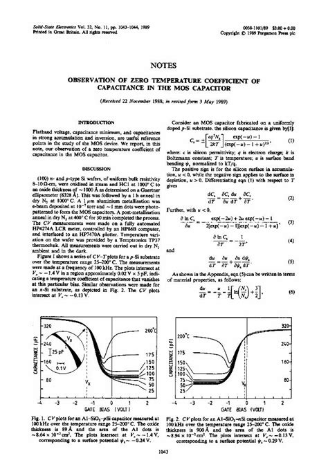 Pdf Observation Of Zero Temperature Coefficient Of Capacitance In The