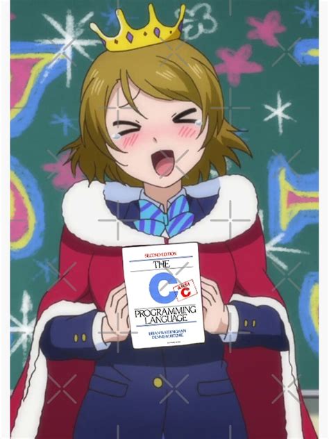 Anime Girl Holding C Programming Language Book 12 Poster For Sale By
