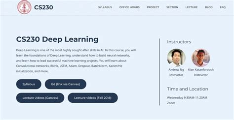 Kian Katanforoosh On Linkedin Today Is The First Day Of The Spring Edition Of Cs230 A Class
