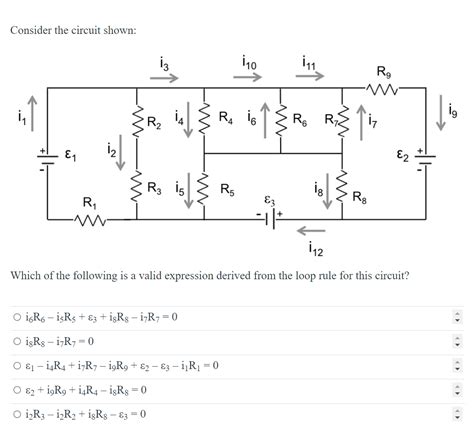Solved Consider The Circuit Shown Which Of The Following Is Chegg
