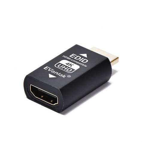 Evanlak Hdmi Edid Emulator Passthrough Eliminated Emulator Adapter 3rd Generrtion Work With Mac