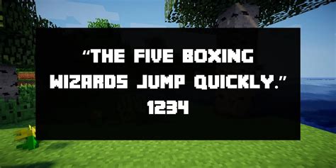 Minecraft Font Free Download