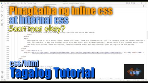 para saan ang div tag css html tutorial tagalog youtube