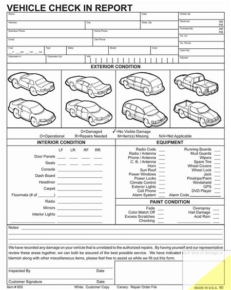 Ford Multi Point Inspection Report Card Download Artofit