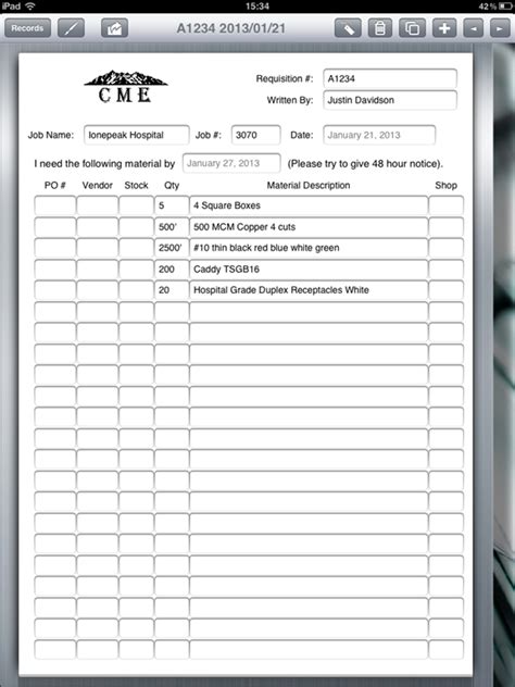 Electrical Contractor Uses Ipad To Fill Out Requisitions