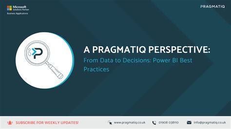 From Data To Decisions Power Bi Best Practices