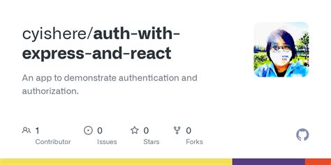 GitHub Cyishere Auth With Express And React An App To Demonstrate Authentication And