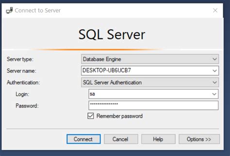 C I Cant Connect To Sql Server Getting Connection Error Stack